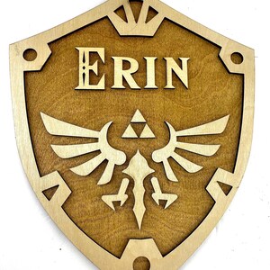 Zelda Sheilds, Hyrule Sheild, Wooden Zelda Shield, Personalised, Hyrule ...