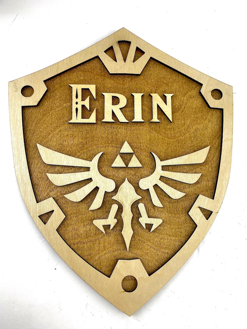 Zelda Sheilds, Hyrule Sheild, Wooden Zelda Shield, Personalised, Hyrule ...