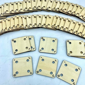 Weaving Tablet Cards, 4 Hole, Loom Tablets, Weaving Tablets 40mm X 40mm ...