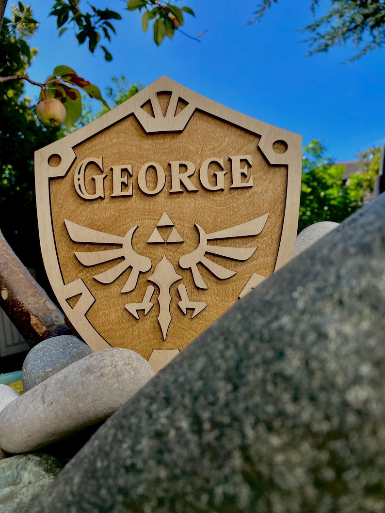 Zelda Sheilds, Hyrule Sheild, Wooden Zelda Shield, Personalised, Hyrule ...