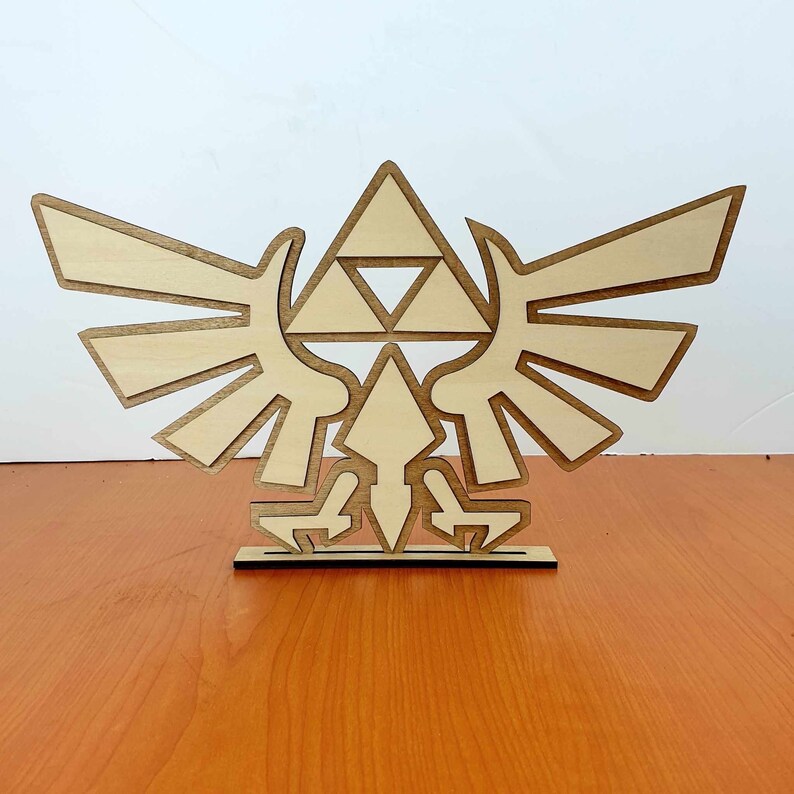 Triforce Crest, Triforce, Zelda, Decoration, Gift, Wood, Nintendo ...