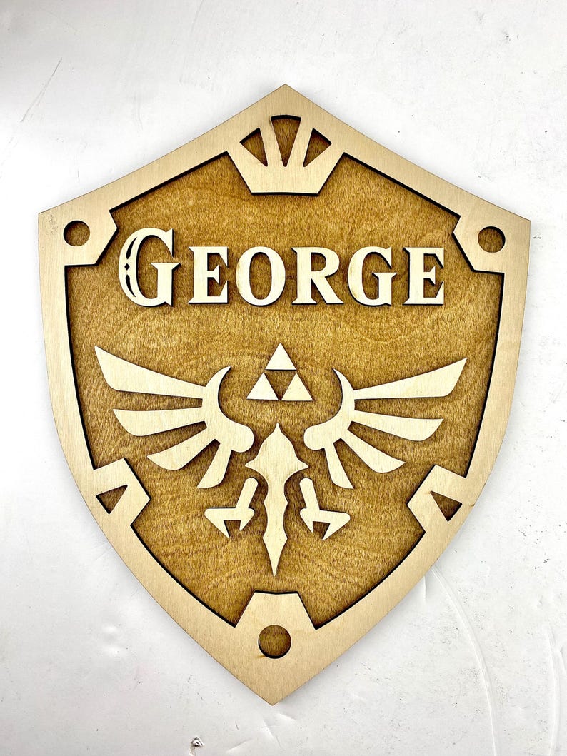 Zelda Sheilds, Hyrule Sheild, Wooden Zelda Shield, Personalised, Hyrule ...