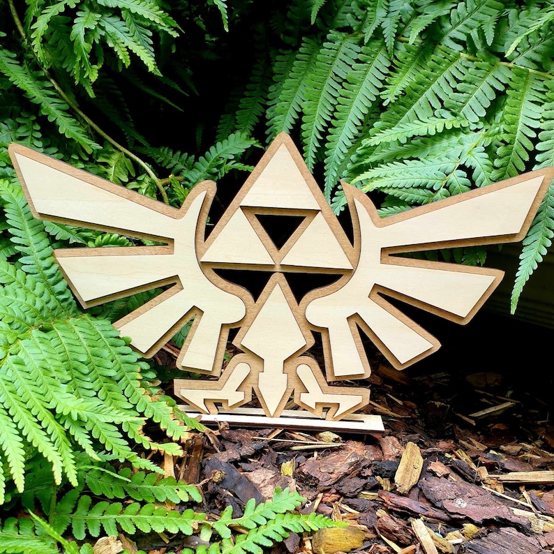 Triforce Crest, Triforce, Zelda, Decoration, Gift, Wood, Nintendo ...