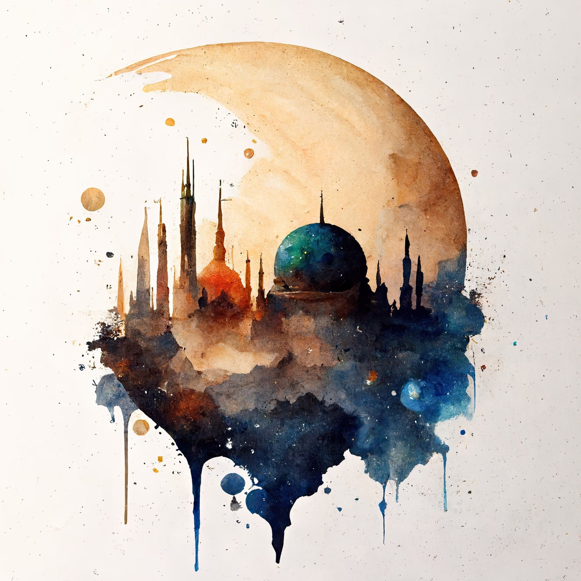 Alderaan Watercolor Digital Download Print Star Wars Watercolor ...
