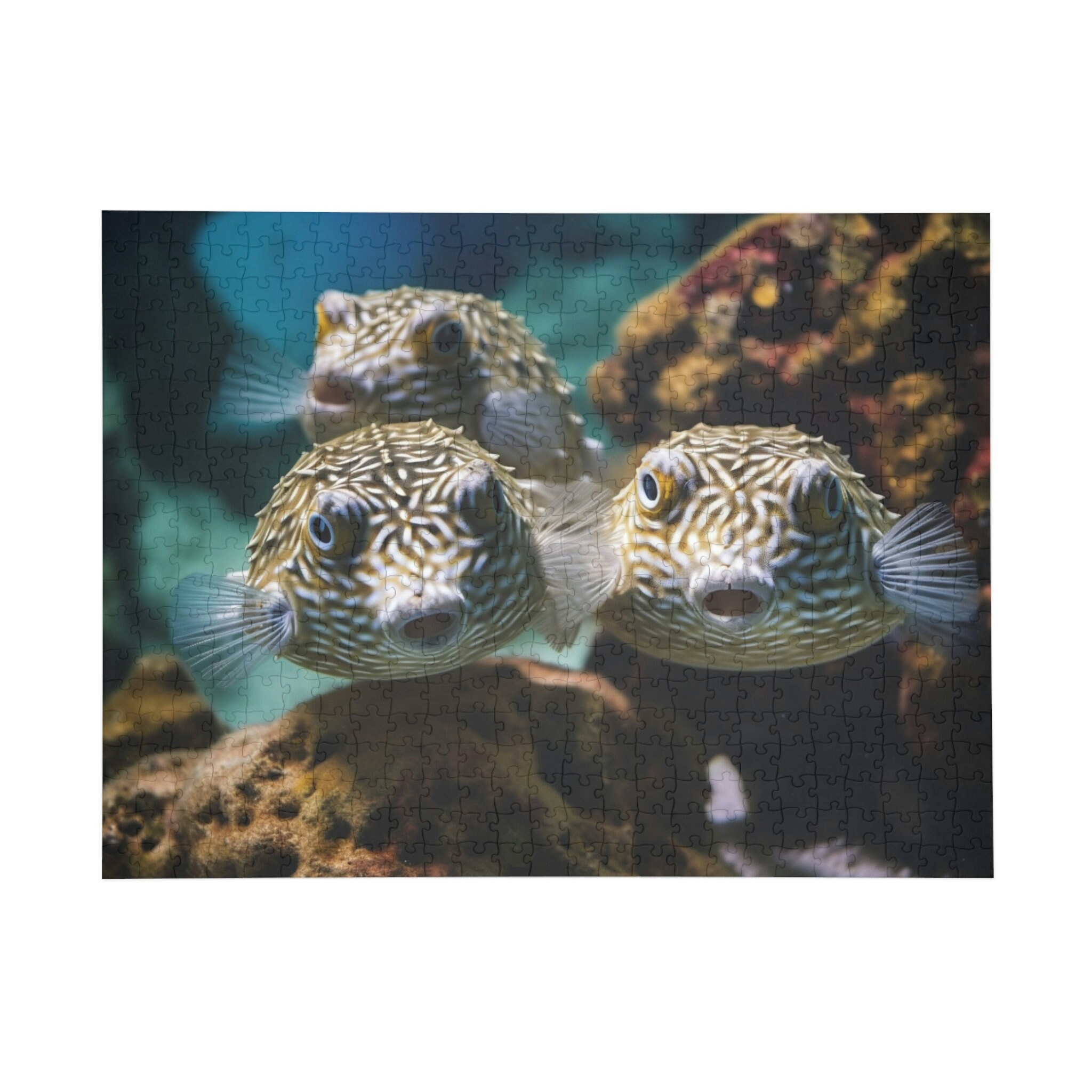 Pufferfish Paradise 500-1000 Pc Puzzle fundracialjustice - Etsy