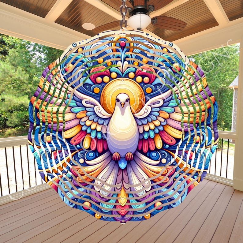 Dove Wind Spinner PNG, Sublimation Designs for Wind Spinners, Wind ...