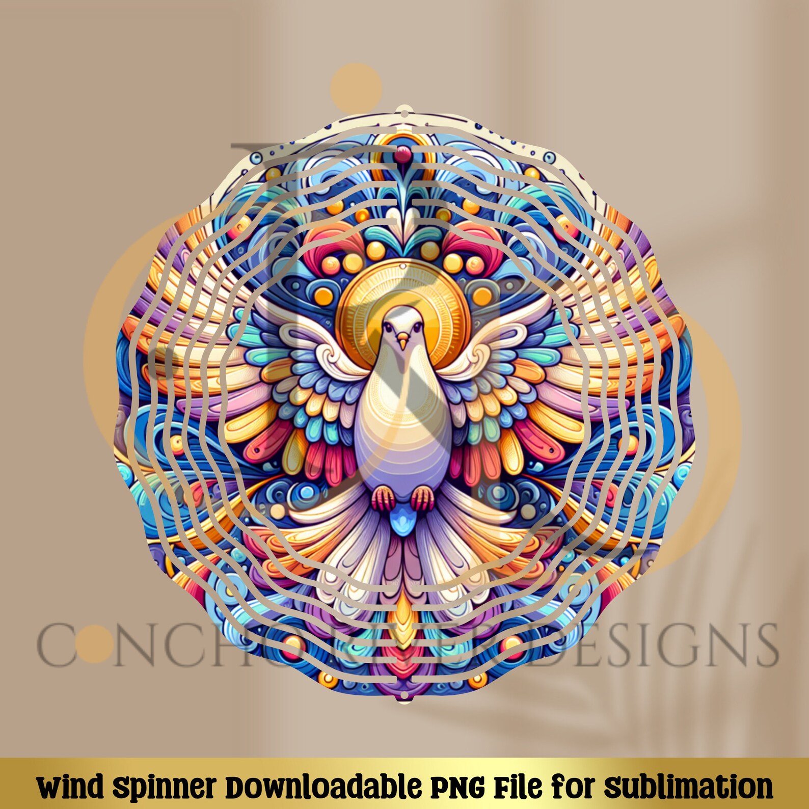 Dove Wind Spinner PNG, Sublimation Designs for Wind Spinners, Wind ...