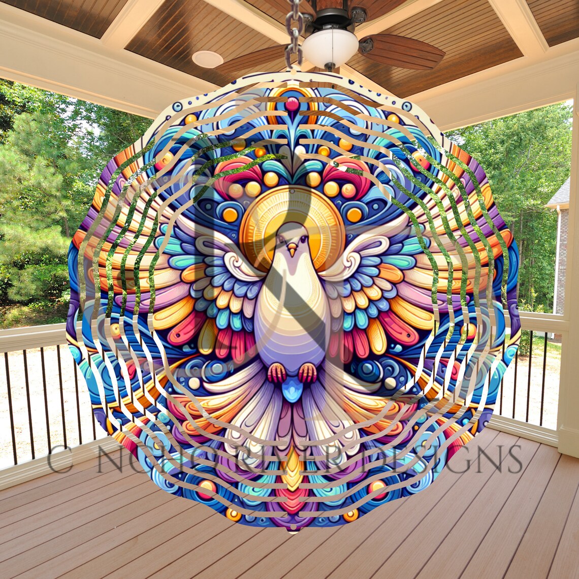 Dove Wind Spinner PNG, Sublimation Designs for Wind Spinners, Wind ...