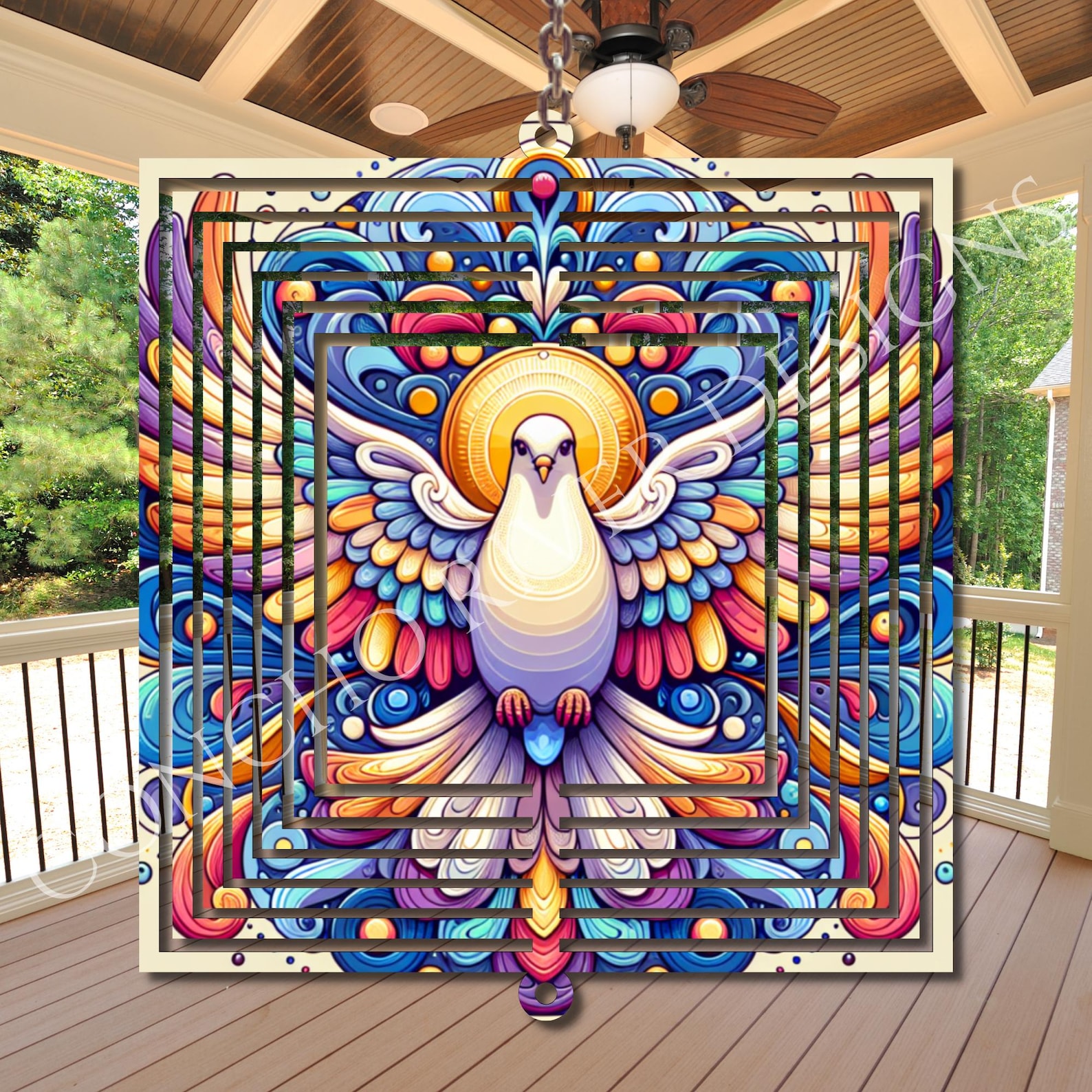 Dove Wind Spinner PNG, Sublimation Designs for Wind Spinners, Wind ...