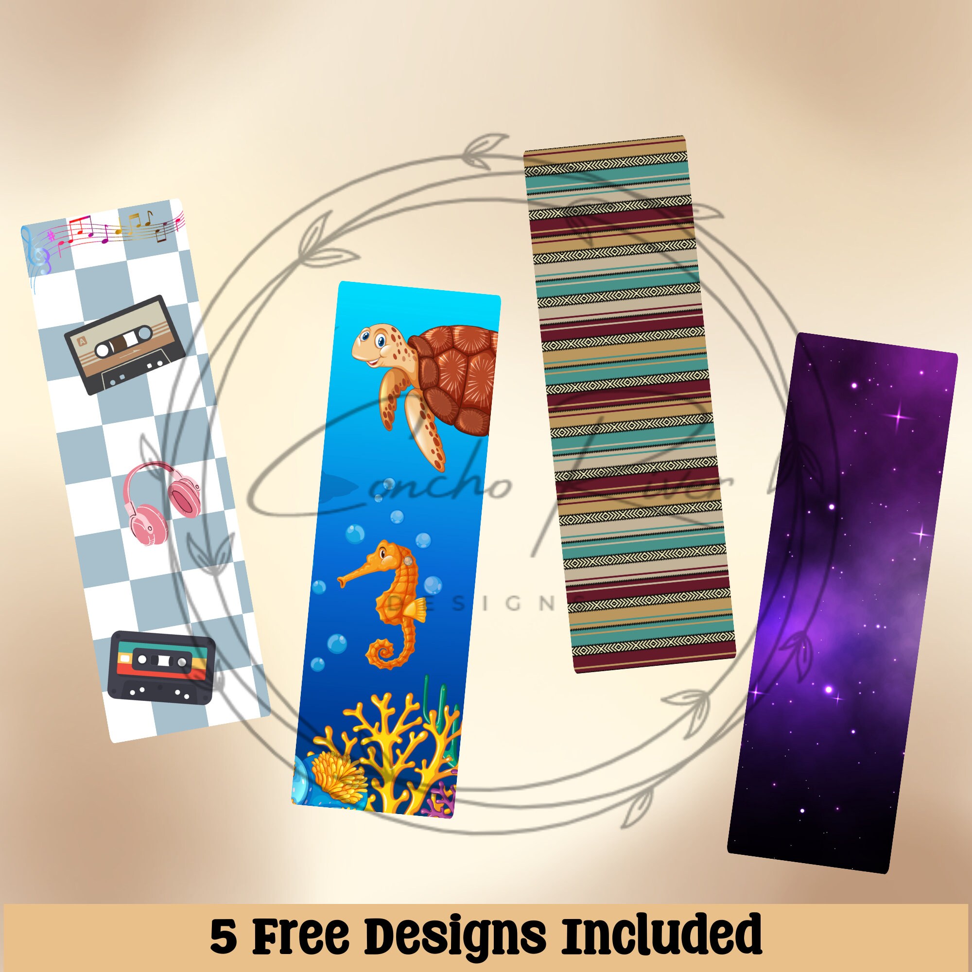 Abstract Bookmark PNG, Printable 2x6 Inch Bookmarks for Sublimation ...