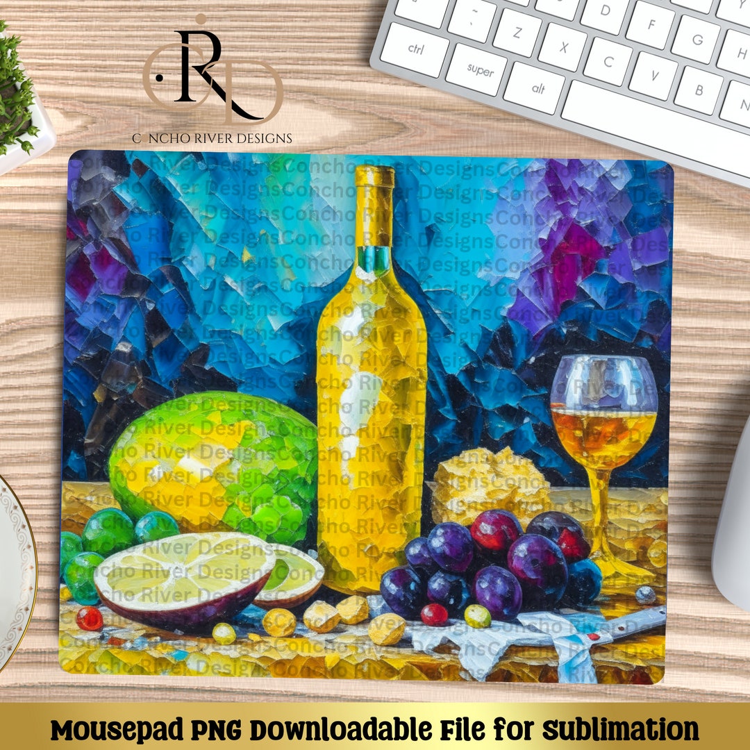 Wine Mouse Pad PNG, Sublimation Design for a Mousepad, Digital Download ...