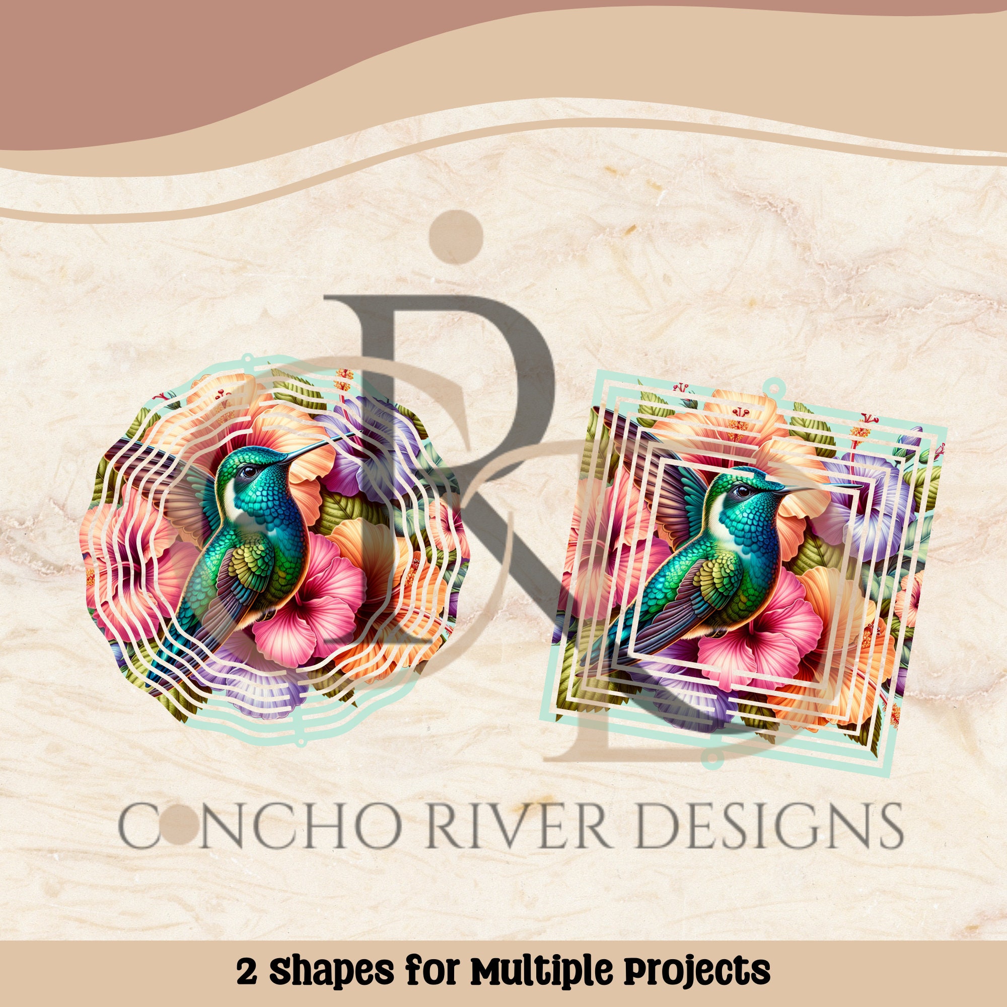 Hummingbird Wind Spinner PNG, Sublimation Designs for Wind Spinners ...
