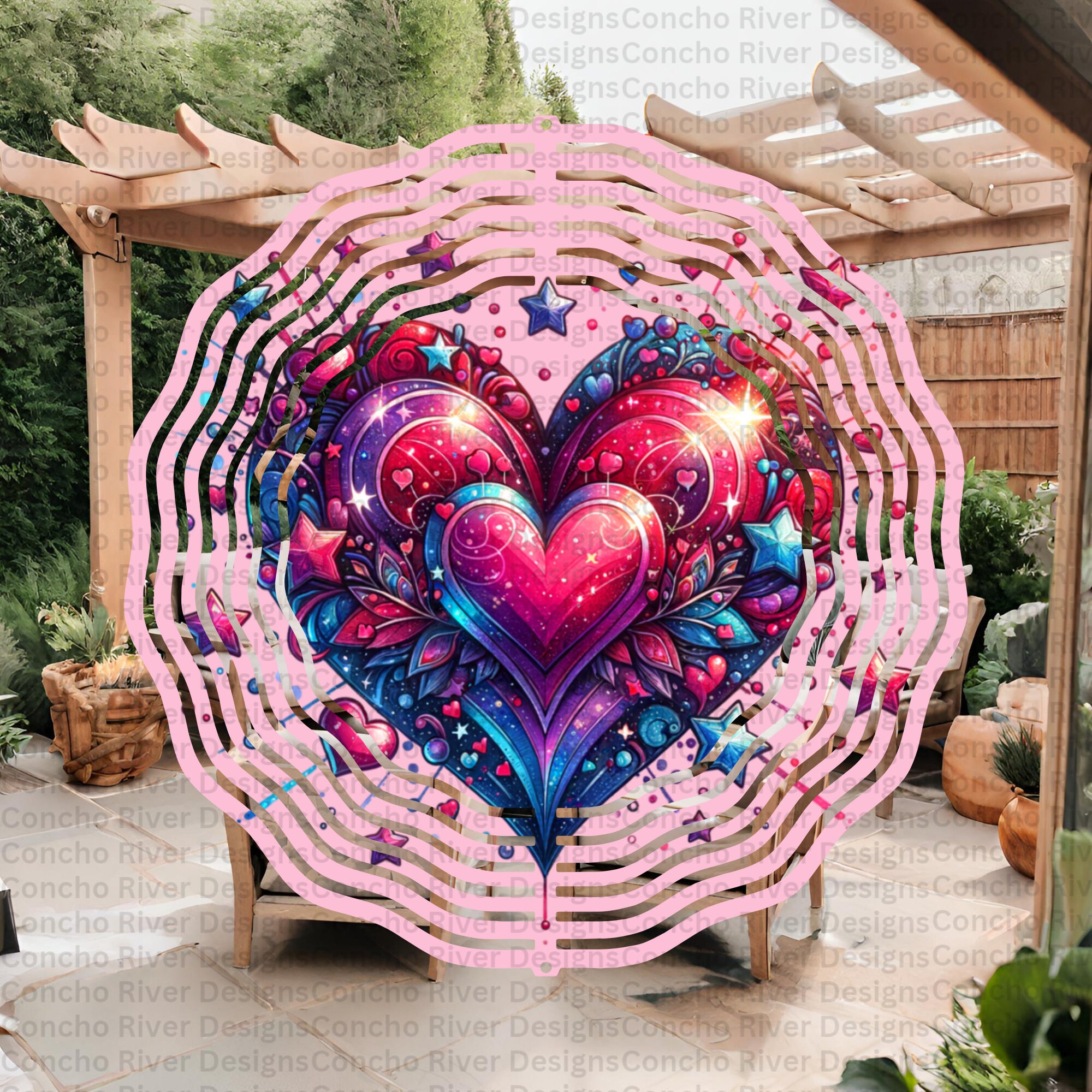 Wind Spinner Canva Mockup Template Canva Downloadable File Round