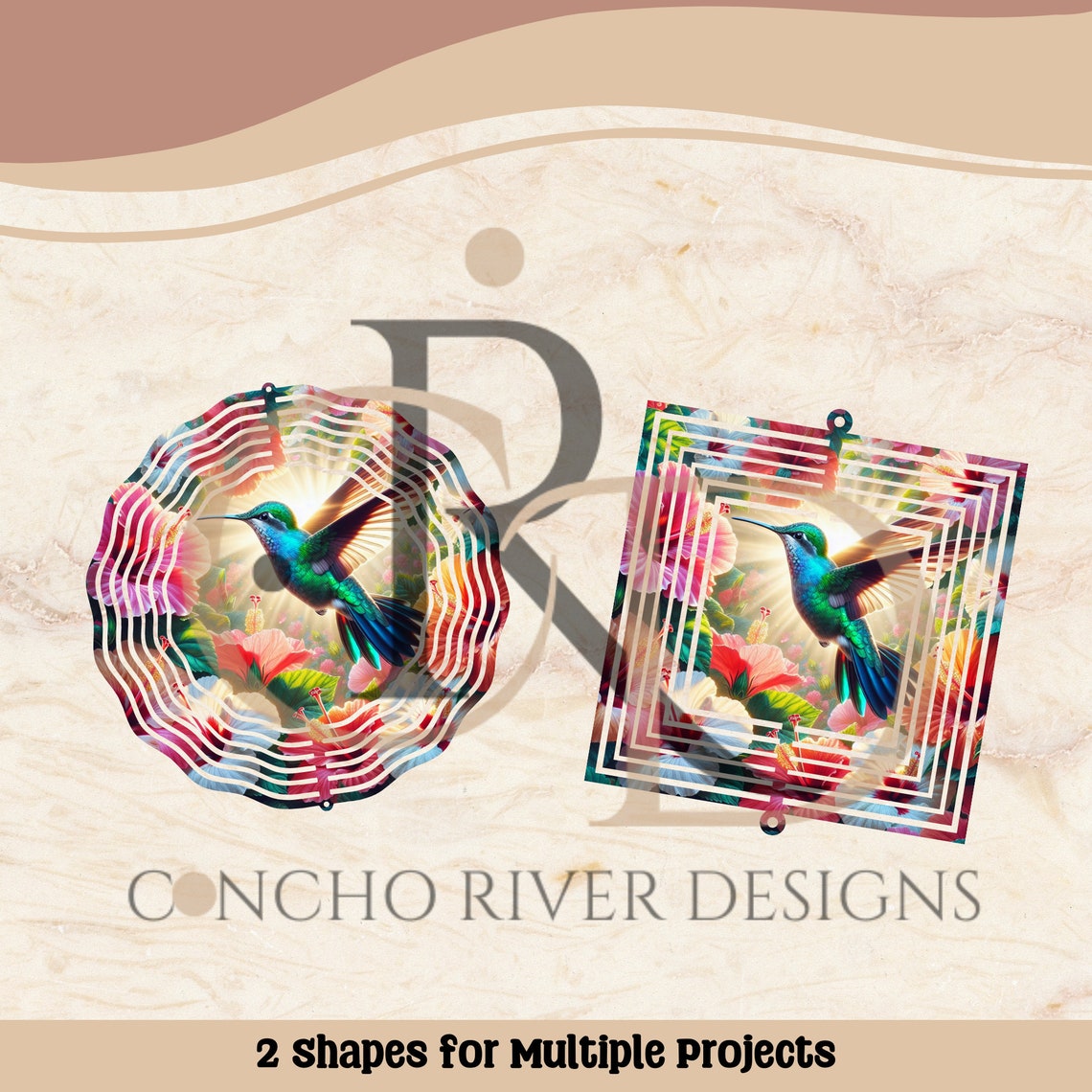 Hummingbird Wind Spinner PNG, Sublimation Designs for Wind Spinners ...