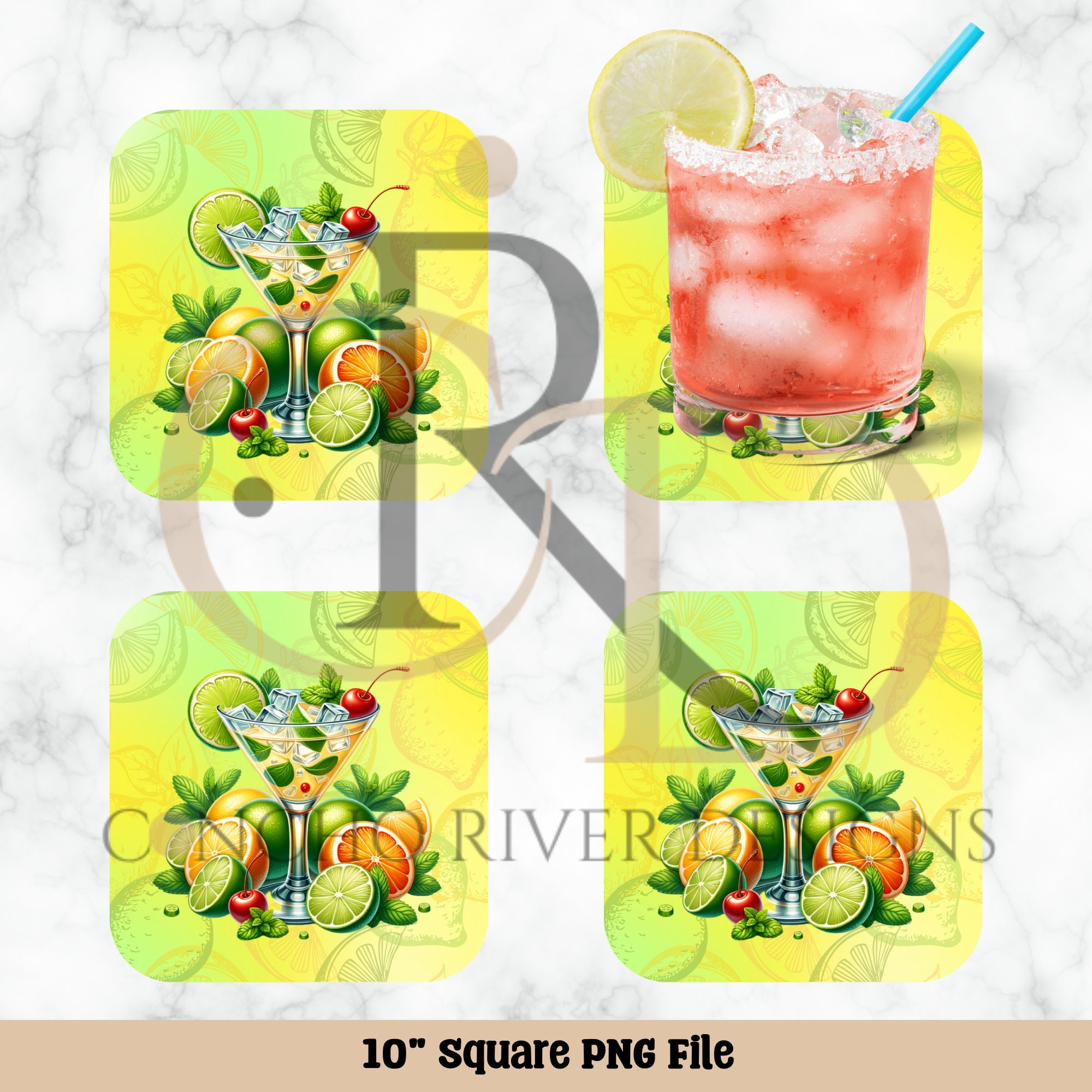Cocktail Wind Spinner PNG, Sublimation Designs for Wind Spinners, Wind ...