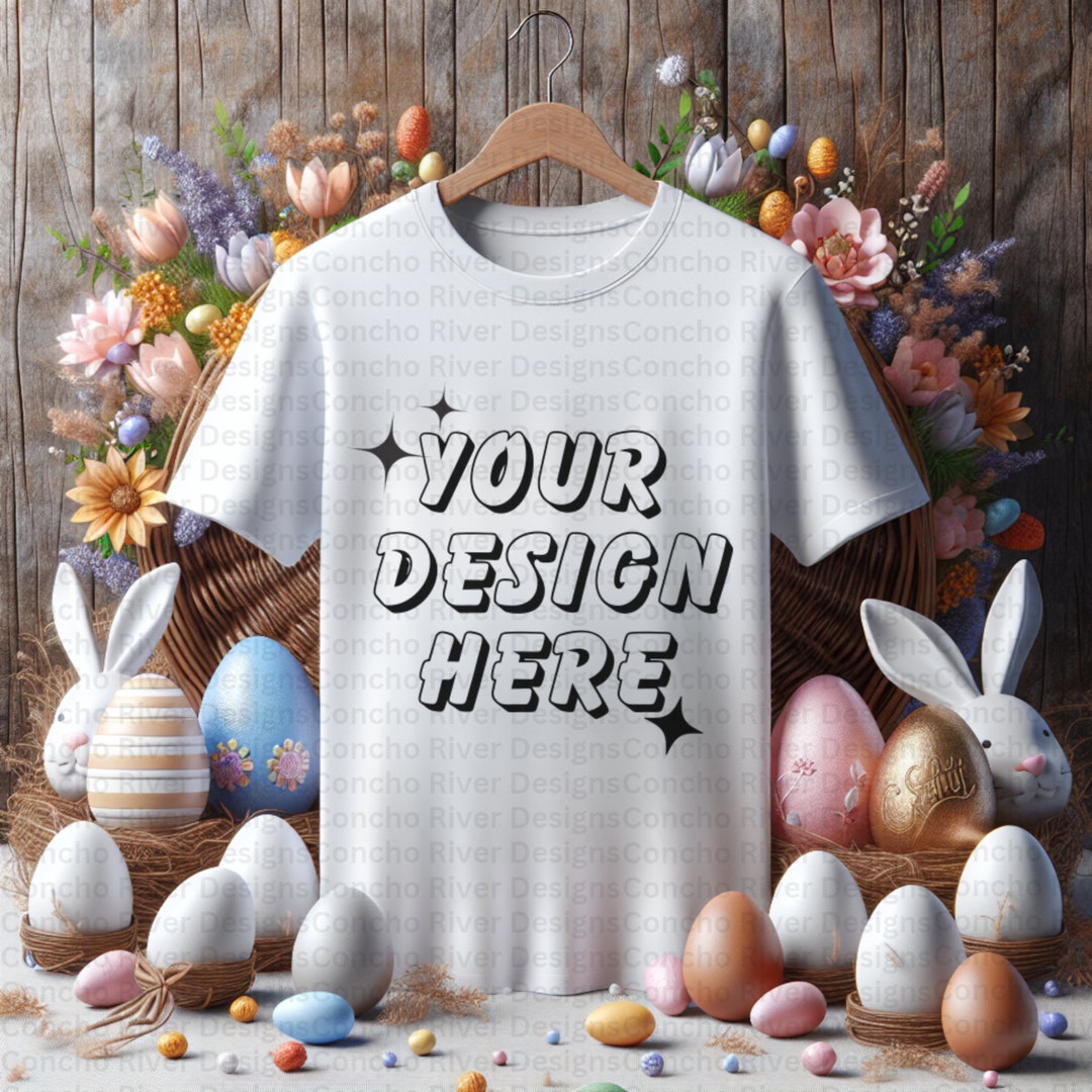 Easter Mockup PNG, Downloadable File, Easter Mockup, T-shirt Mockup ...