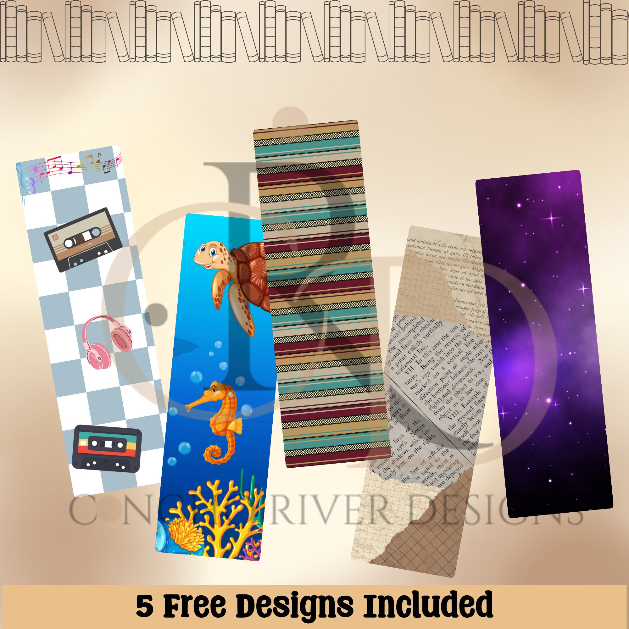 Daily Affirmation PNG Bookmarks, Printable 2x6 Inch Bookmarks for ...