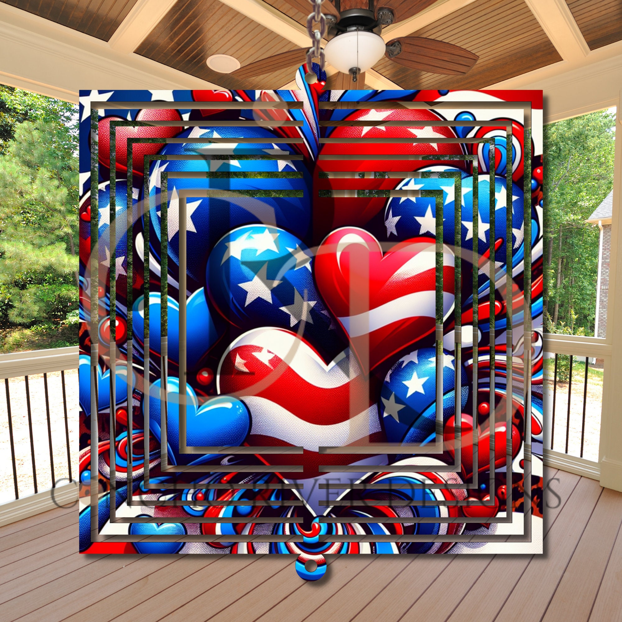 Patriotic Wind Spinner PNG, Sublimation Designs for Wind Spinners, Wind ...