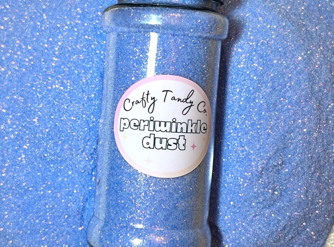 Periwinkle Dust Ultra Fine Glitter .008 High-end Polyester Baby Blue Pearlescent With Pink ...