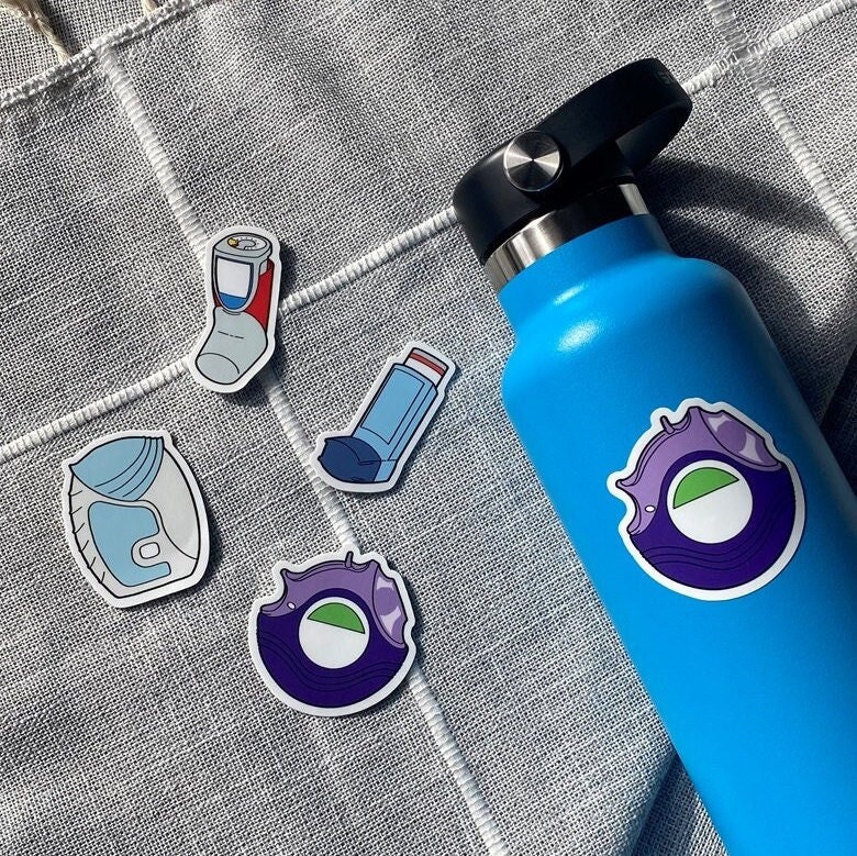Inhaler Stickers (4-pack) - Etsy