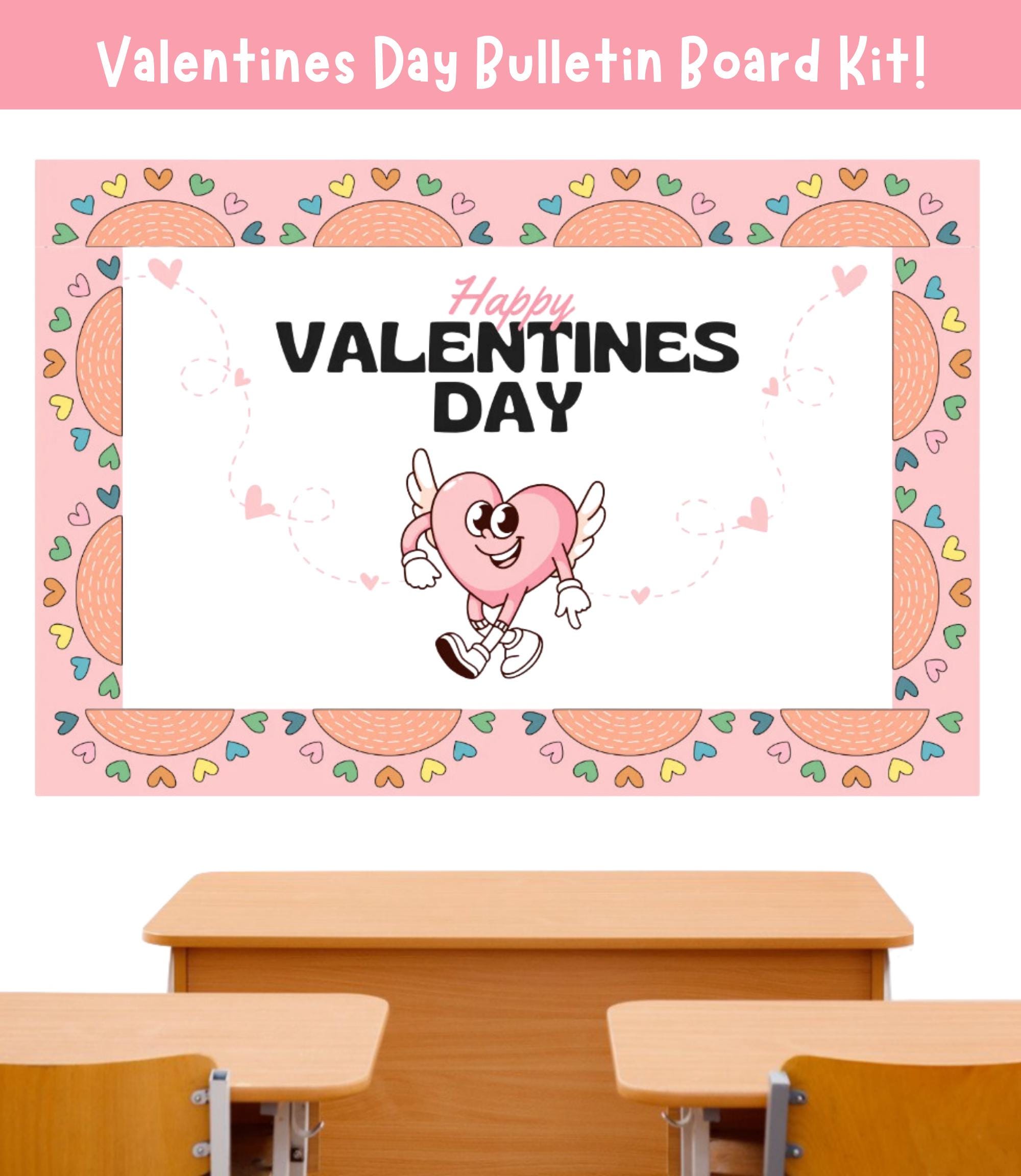 Valentine's Day Bulletin Board Kit Classroom Bulletin Board Kit and ...
