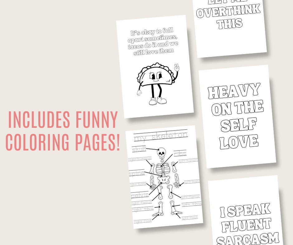 Mental Health Coloring Book, Adolescent and Adult Coloring Book ...