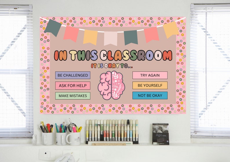 Mindfulness and Feelings Classroom Bulletin Board Kit Classroom ...