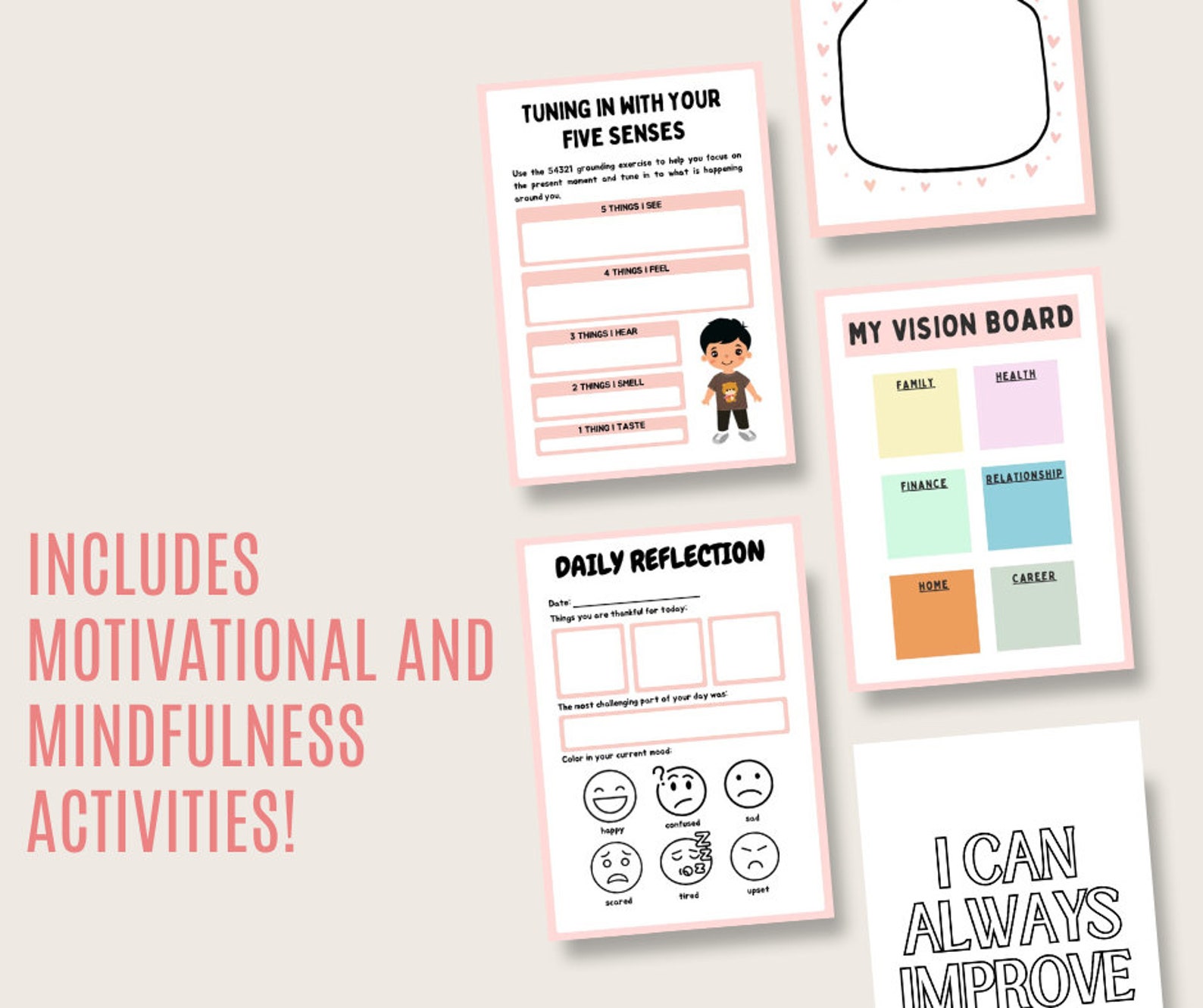 Preschool Pre-k Kindergarten Learning Bundle, Printable, Worksheets ...