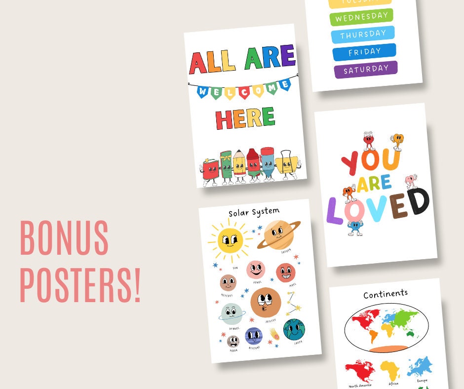 Preschool Pre-k Kindergarten Learning Bundle, Printable, Worksheets ...
