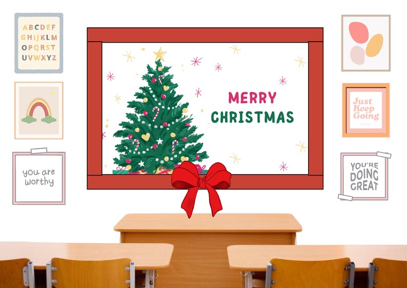 Christmas Bulletin Board Kit Classroom Bulletin Board Kit and Classroom ...