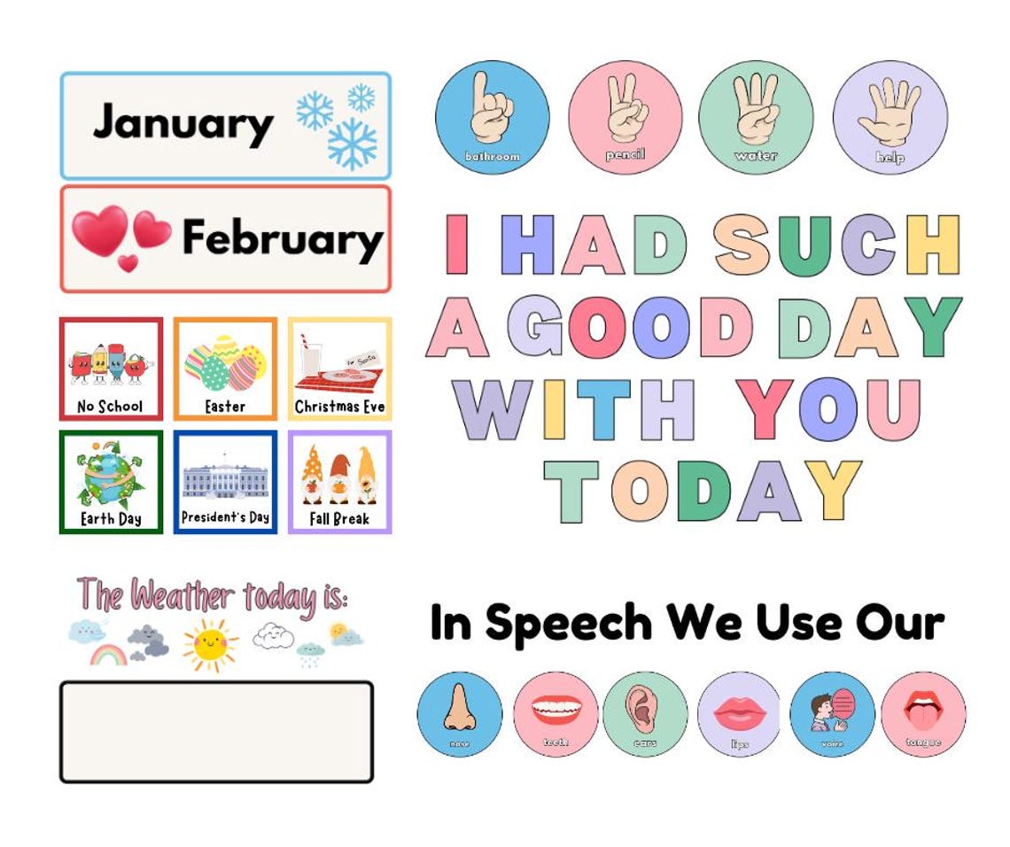 Bright Speech Therapy Classroom, Office Decor, Activities, SLP ...