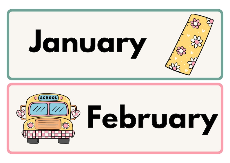 Back to School Supplies Bulletin Board Kit Classroom Bulletin Board Kit ...