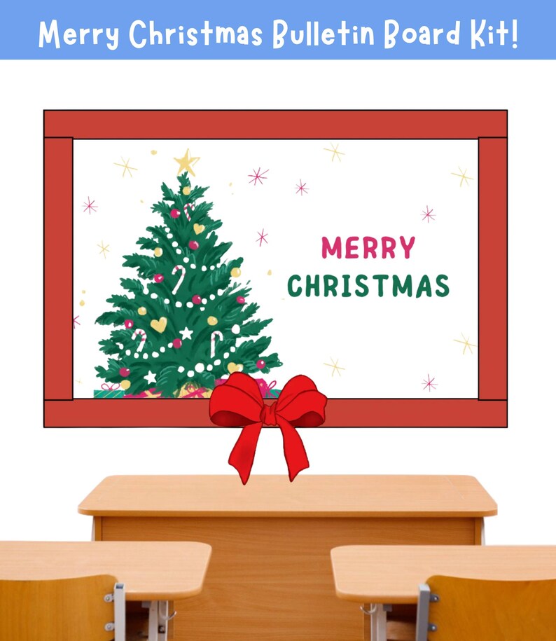 Christmas Bulletin Board Kit Classroom Bulletin Board Kit and Classroom ...