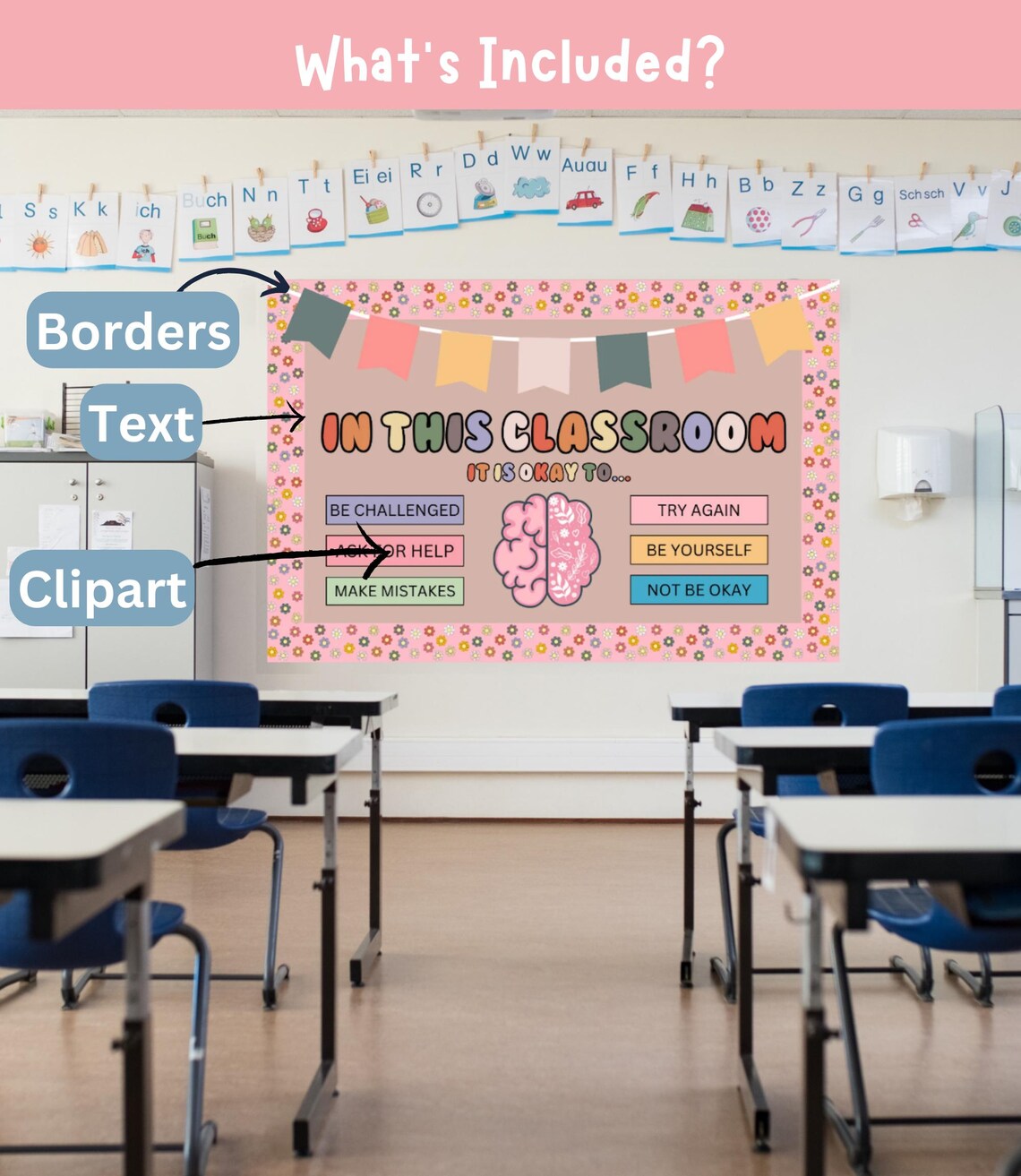 Mindfulness and Feelings Classroom Bulletin Board Kit Classroom ...