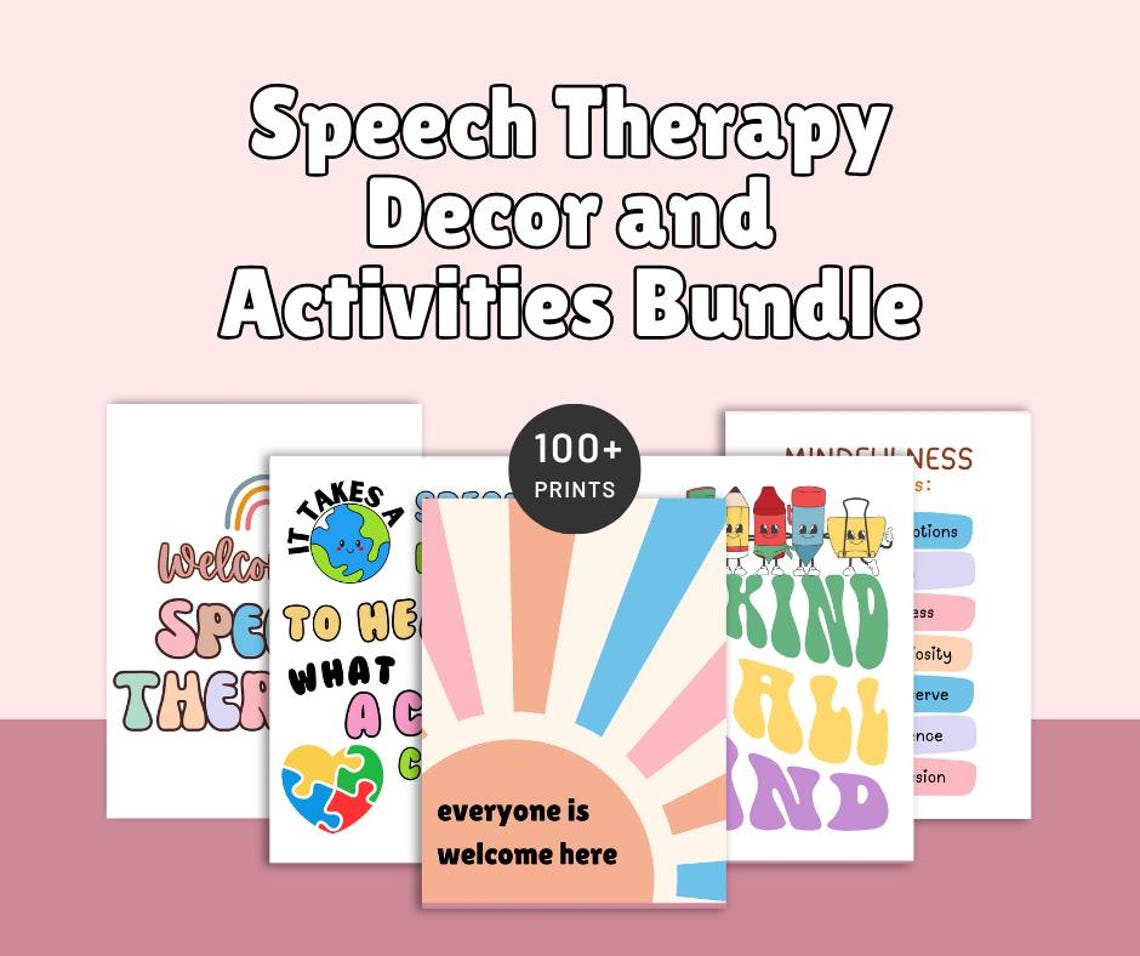 Bright Speech Therapy Classroom, Office Decor, Activities, SLP ...