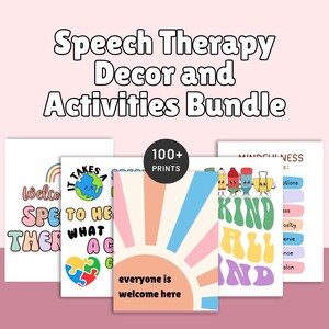 Bright Speech Therapy Classroom, Office Decor, Activities, SLP ...