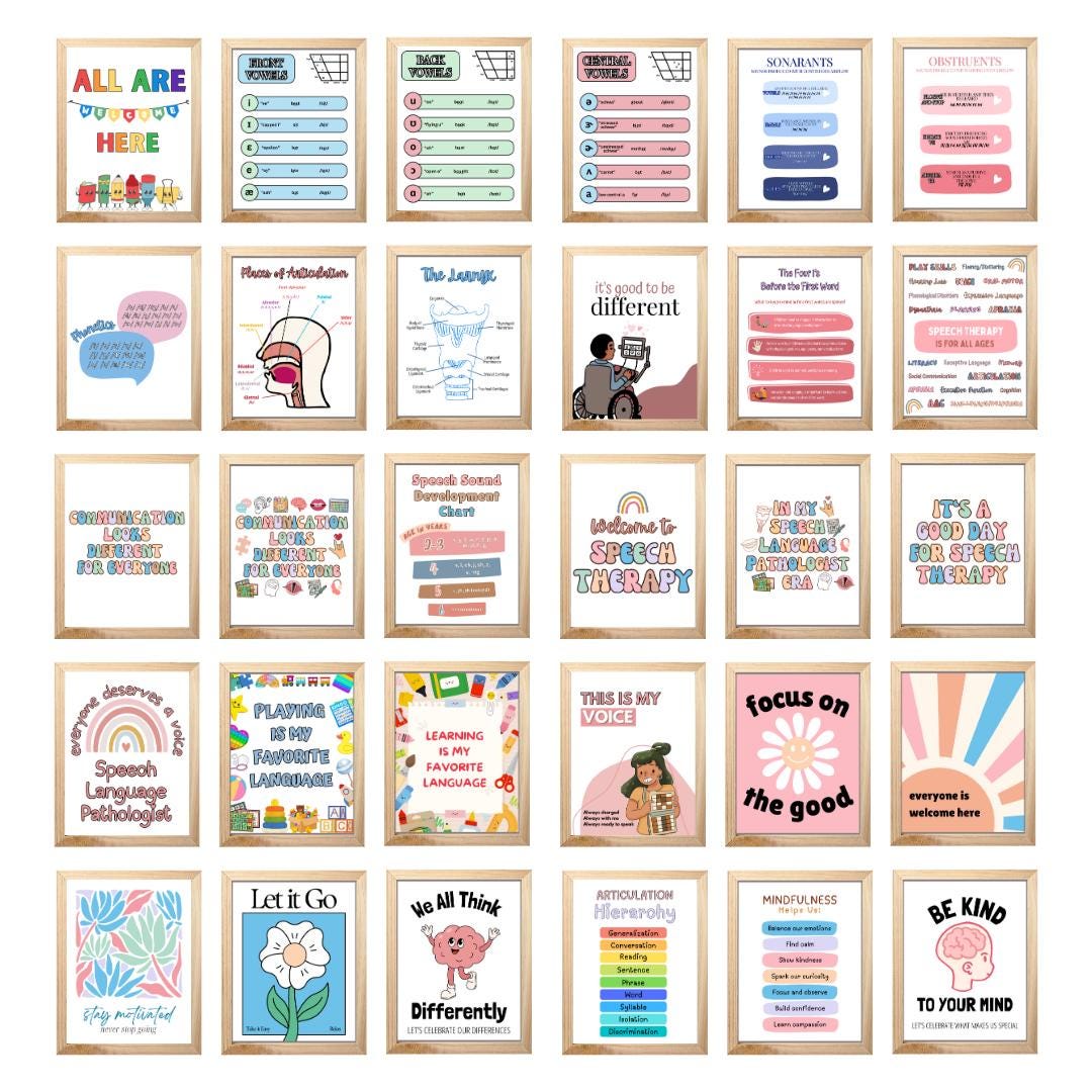 Bright Speech Therapy Classroom, Office Decor, Activities, SLP ...
