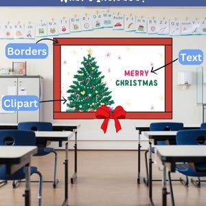 Christmas Bulletin Board Kit Classroom Bulletin Board Kit and Classroom ...