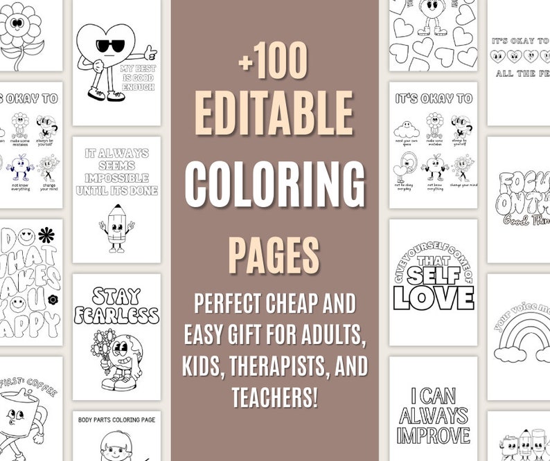 Mental Health Coloring Book, Adolescent and Adult Coloring Book ...
