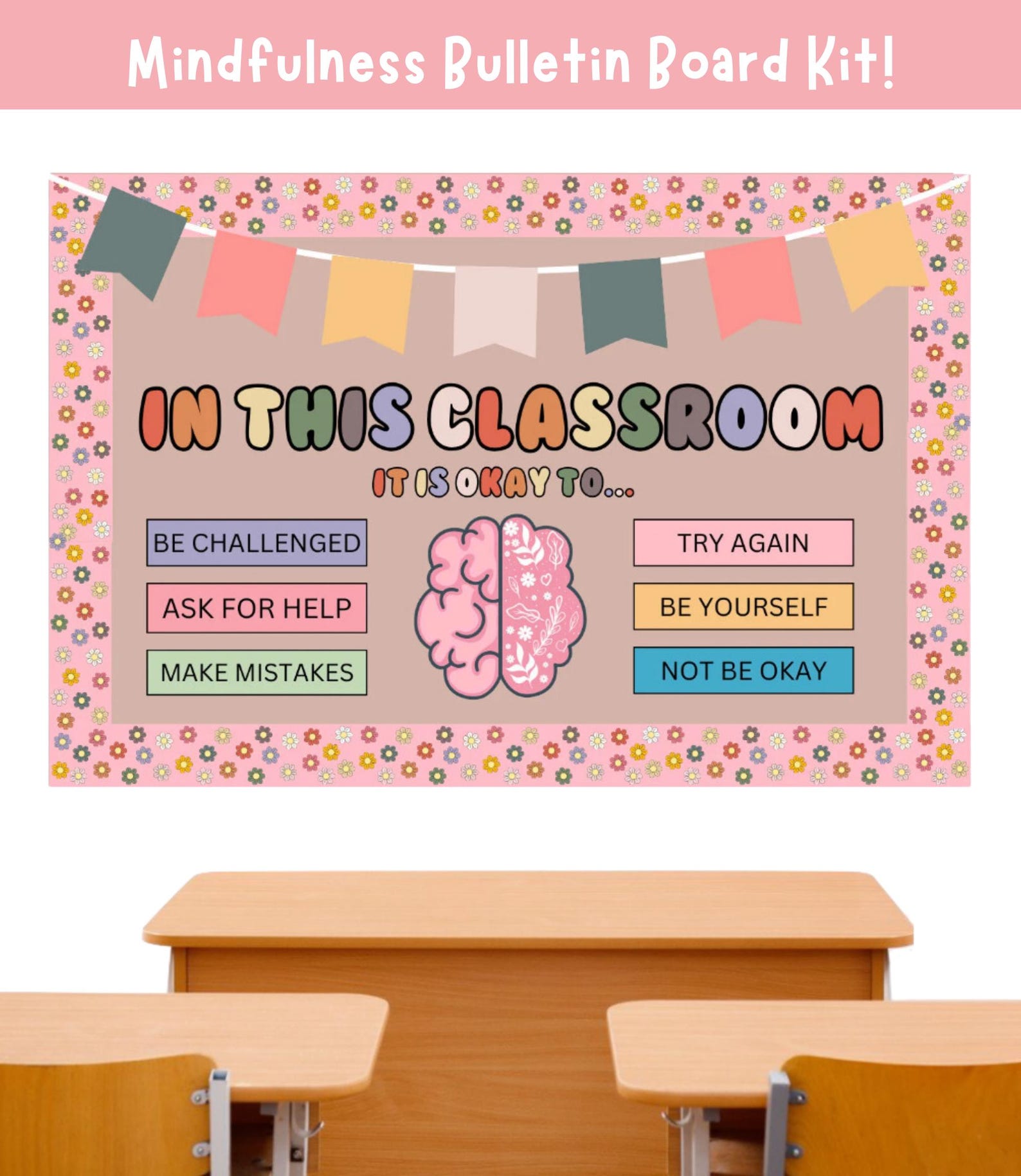 Mindfulness and Feelings Classroom Bulletin Board Kit Classroom ...