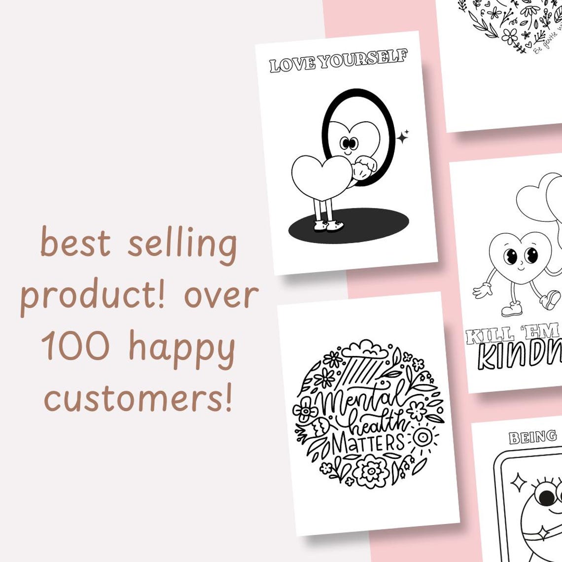 Mental Health Coloring Book, Adult and Adolescent Coloring Book ...