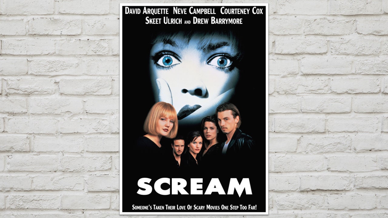 Scream 1996 Horror Movie Film Poster Print A3 A4 - Etsy