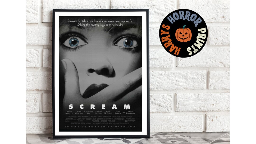 Scream 1996 2 Horror Movie Film Poster Print A3 A4 - Etsy
