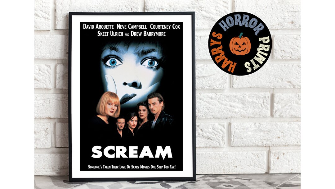 Scream (1996) Horror Movie Film Poster Print A3 A4 - Etsy