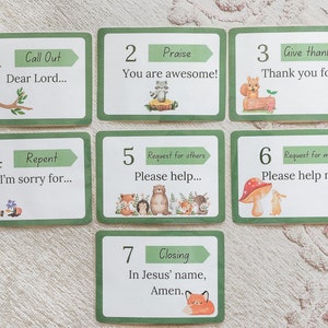 Printable How to Pray Cards for Kids, Teach Little Kids to Pray With ...