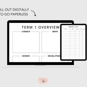 Full Year Minimalist Homeschool Planner PDF Printable Homeschool Lesson ...