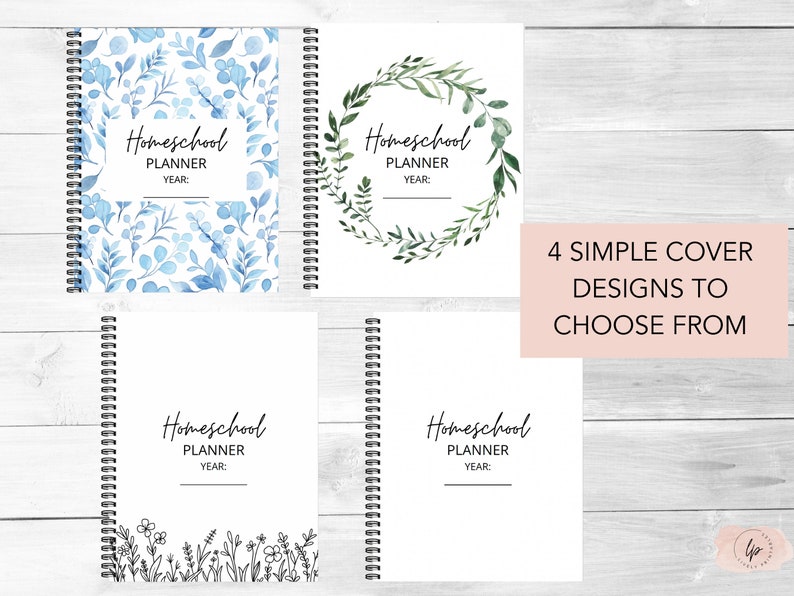 Full Year Minimalist Homeschool Planner PDF Printable Homeschool Lesson ...