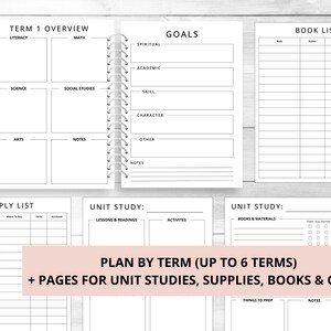 Minimalist Homeschool Planner | Printable Charlotte Mason Style Loop ...