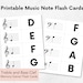 Printable Music Note Flash Cards, Music Memory Game, Treble and Bass ...