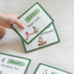 Printable How to Pray Cards for Kids, Teach Little Kids to Pray With ...